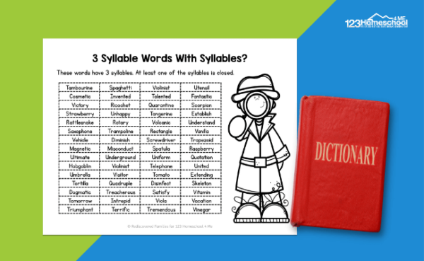 330 Closed Syllable Words & Lists (Free Printable)