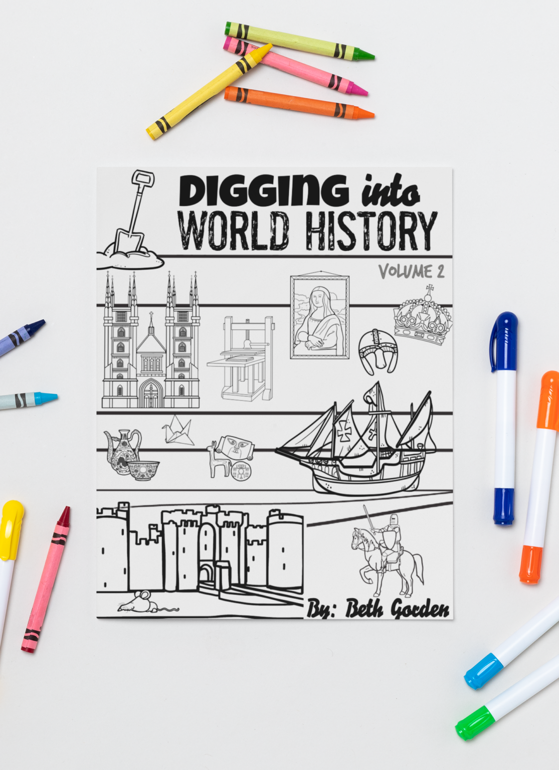 World History Coloring Pages Vol. 2 - Dark Ages thru Age of ...