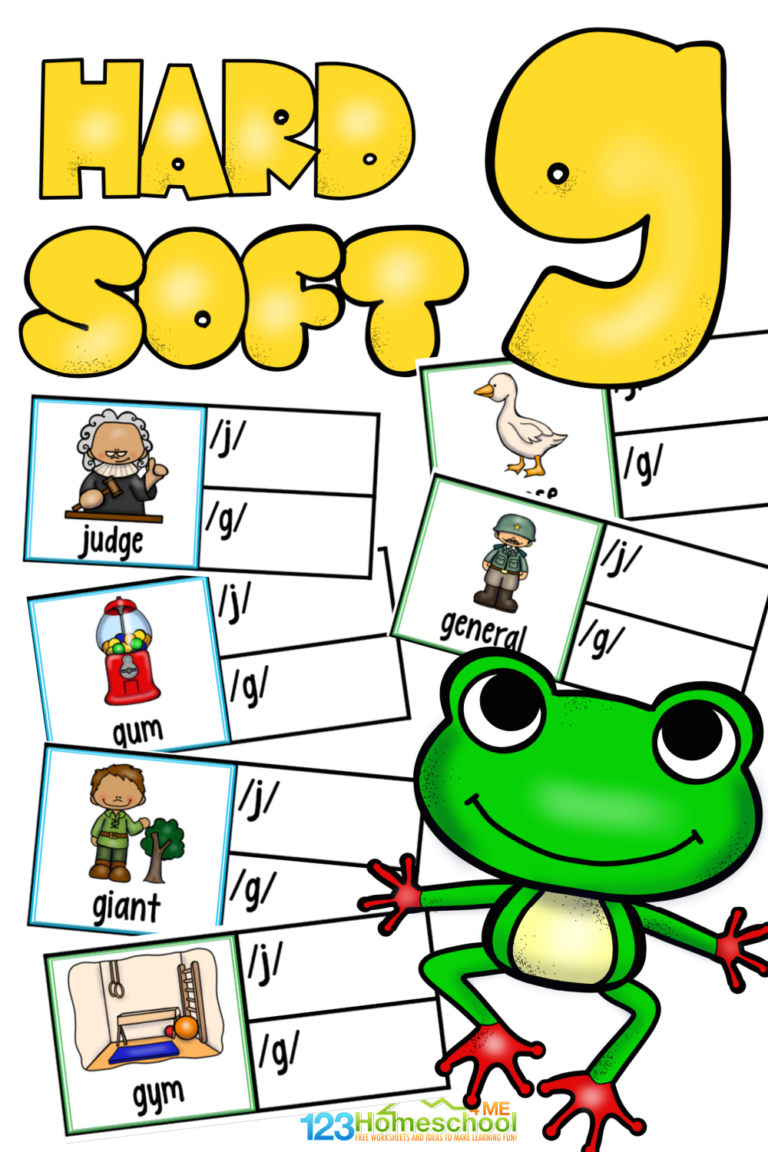 Hard and Soft G Sound Clip Cards - FREE Printable Phonics Activities