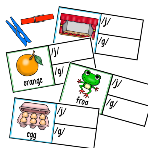 Hard and Soft G Sound Clip Cards - FREE Printable Phonics Activities