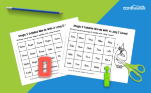 Magic E Syllable Word Lists (Free Printable)