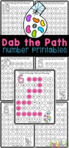 FREE Printable Number Recognition 1-10 Worksheets for Preschool