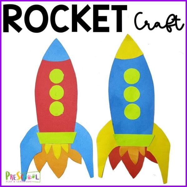 Simple and Fun DIY Rocket Space Craft for Kids (with FREE Template)
