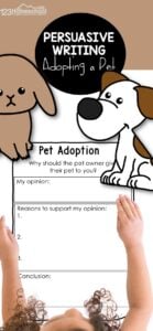 Pet Adoption Persuasive Writing Activity (Free Printable)
