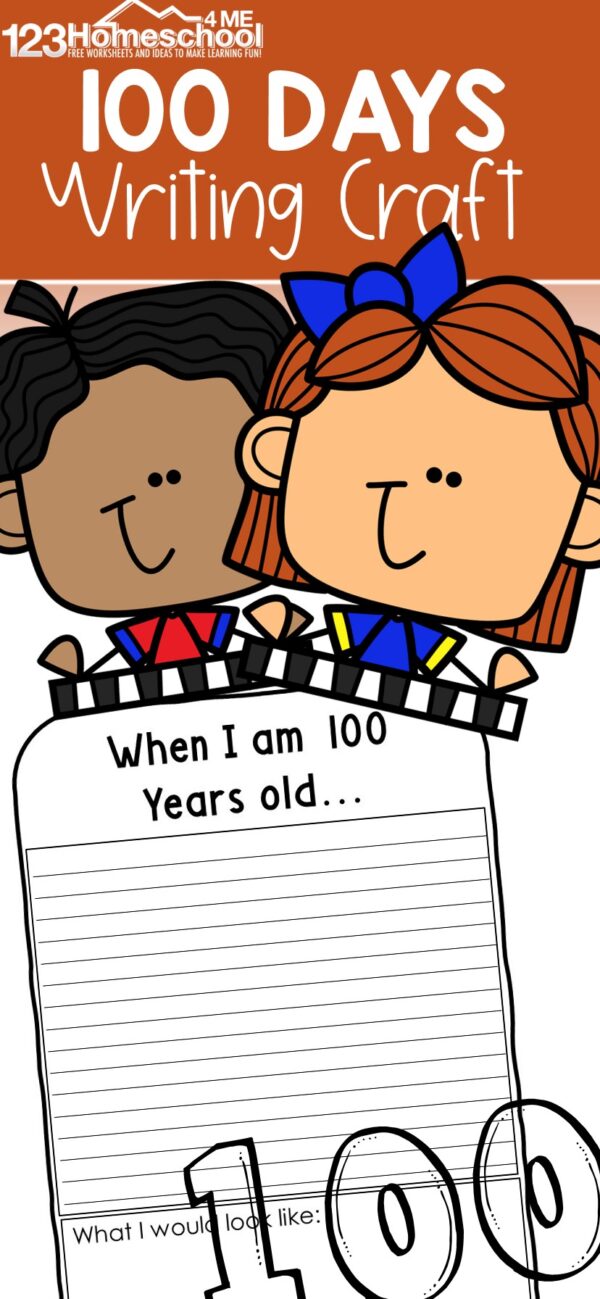 Celebrate the 100th Day with a Writing Craft Activity (FREEBIE!)