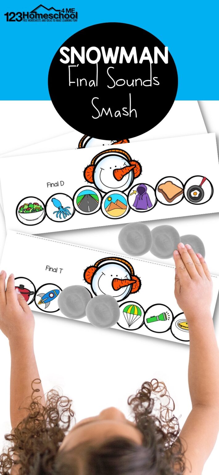 ⛄ Snowman Smash Game - Teaching Final Ending Sounds in Words