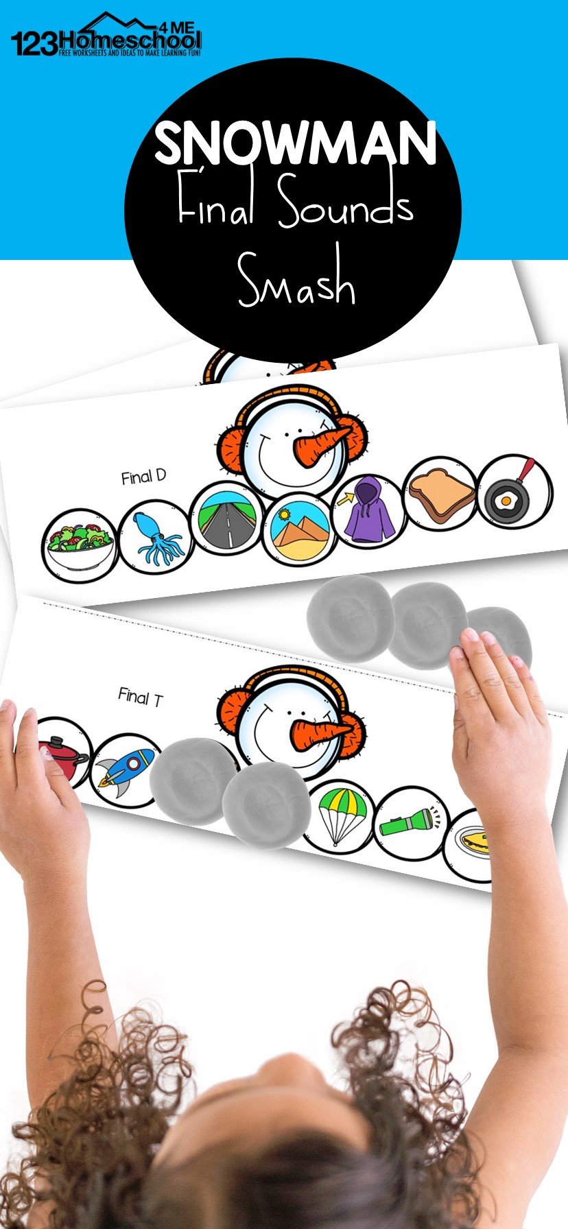 ⛄ Snowman Smash Game - Teaching Final Ending Sounds in Words