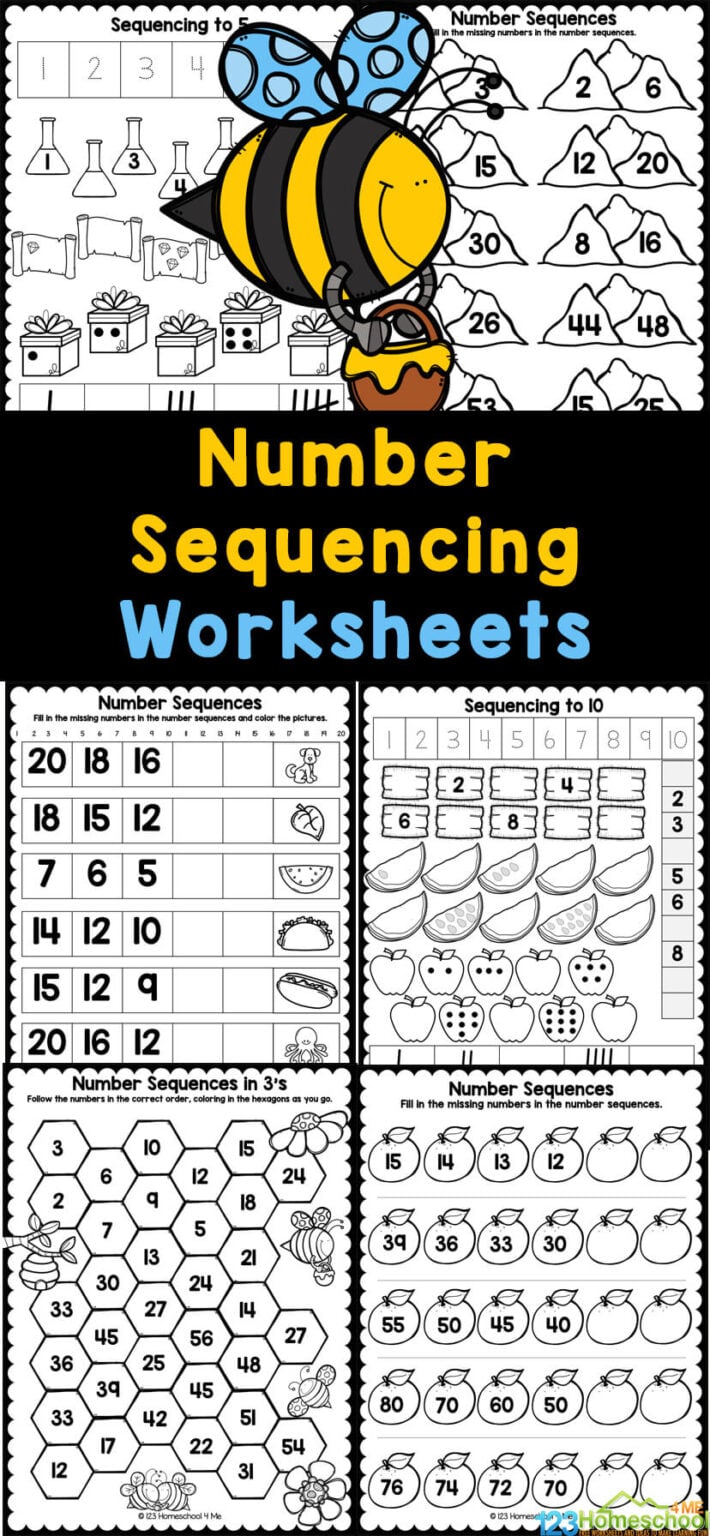 FREE Printable Easy Addition to 10 Worksheets for Kindergarten