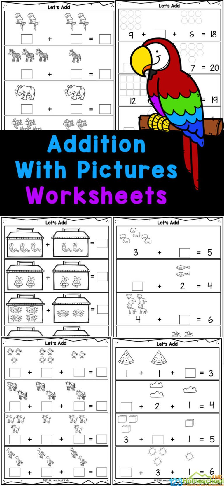 Math BINGO - Addition and Subtraction Games for Kids