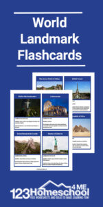 Famous World Landmarks Around the World Flashcards - Free Printable!
