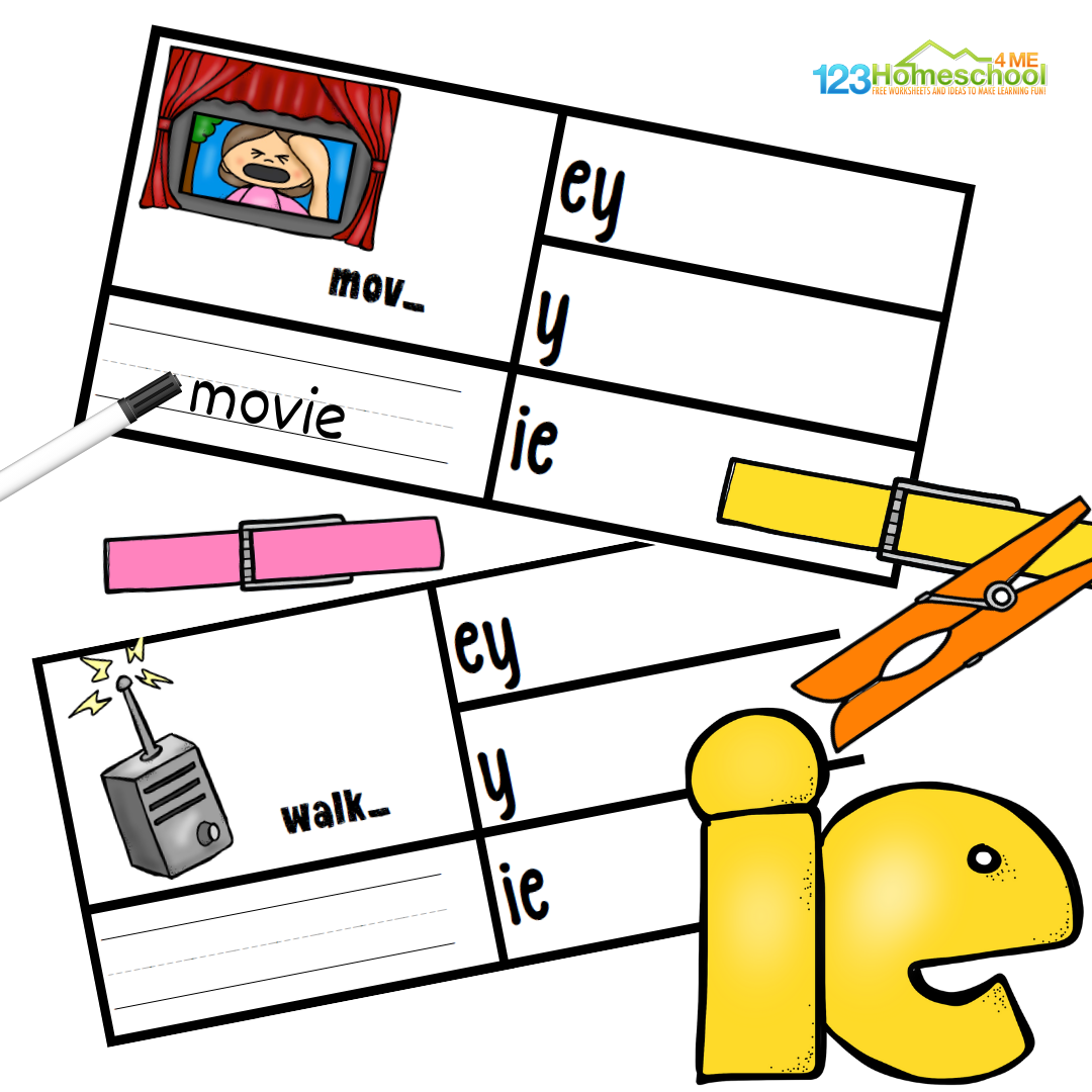 Y, EY, and IE at the End of Words Activity