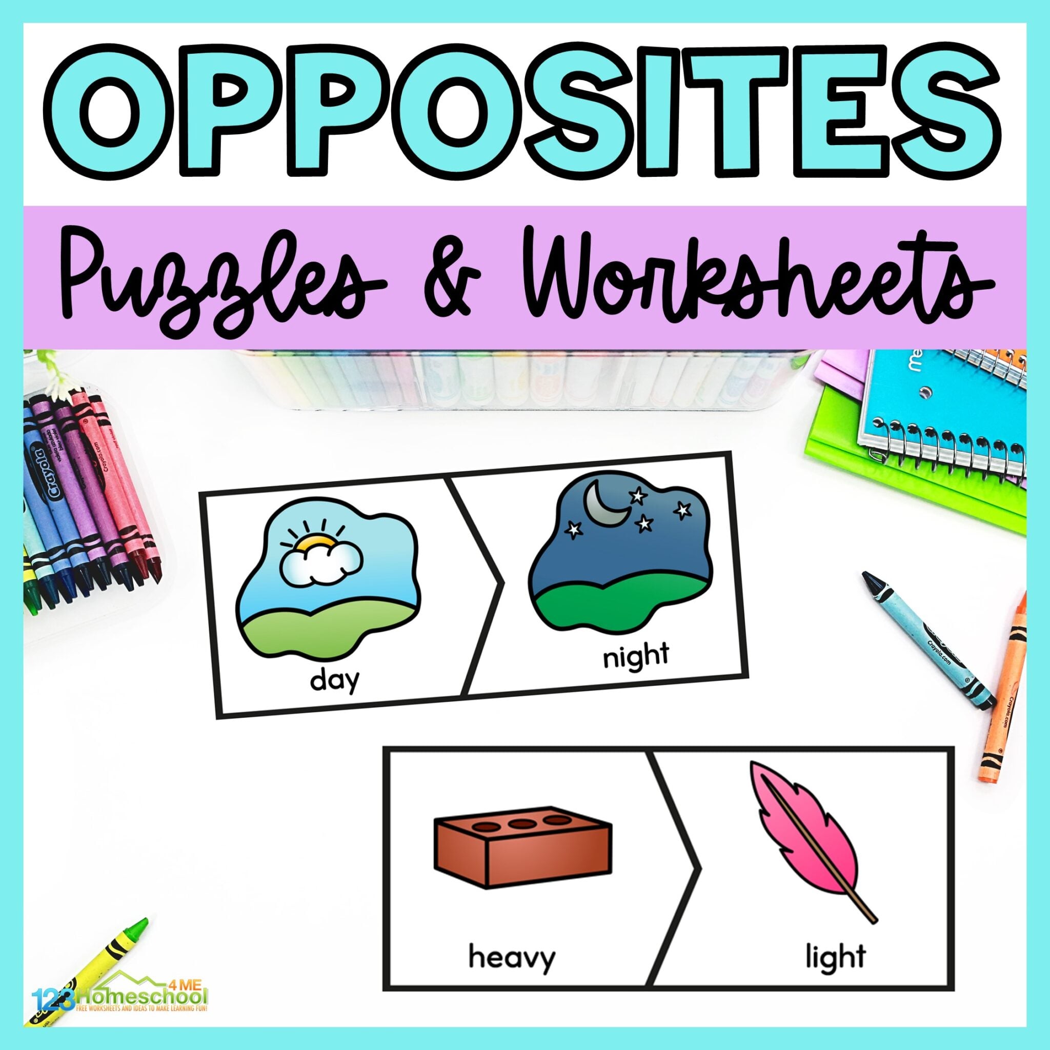 FREE Opposites Worksheets and Activity for Preschool and Kindergarten