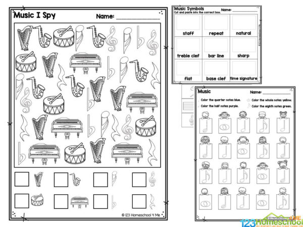 🎵 FREE Fun Music Worksheets - Musical Instruments, Theory, & More!