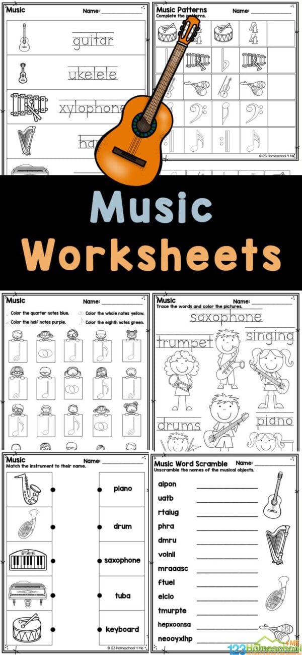 Music Listening Activity Worksheets