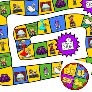 FREE Printable S Blends Speech Therapy Game