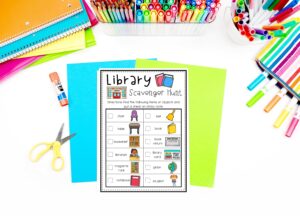 Back to School Classroom Scavenger Hunt Activity