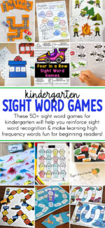50+ FREE Printable Kindergarten Sight Word Games and Activities