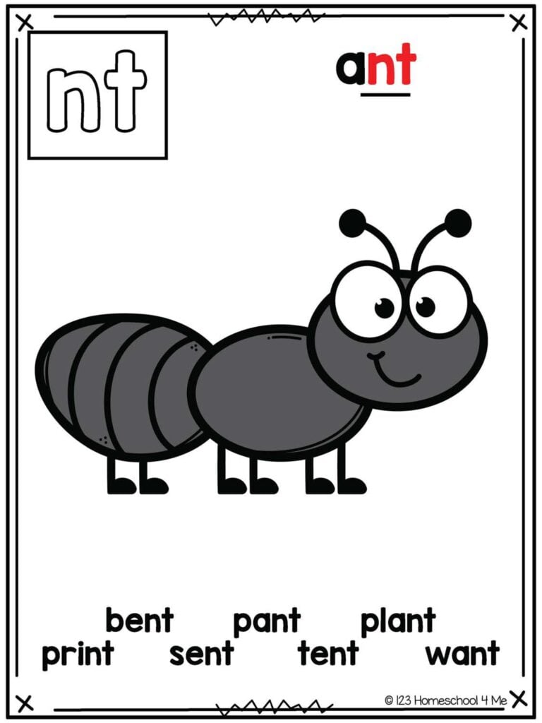 Ending Blends - Final Consonant Blends Charts