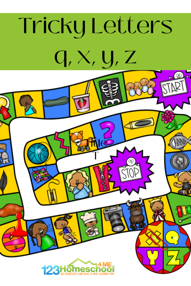 Free Phonics Game - Learning the Sound of Letters Q, X, Y, and Z