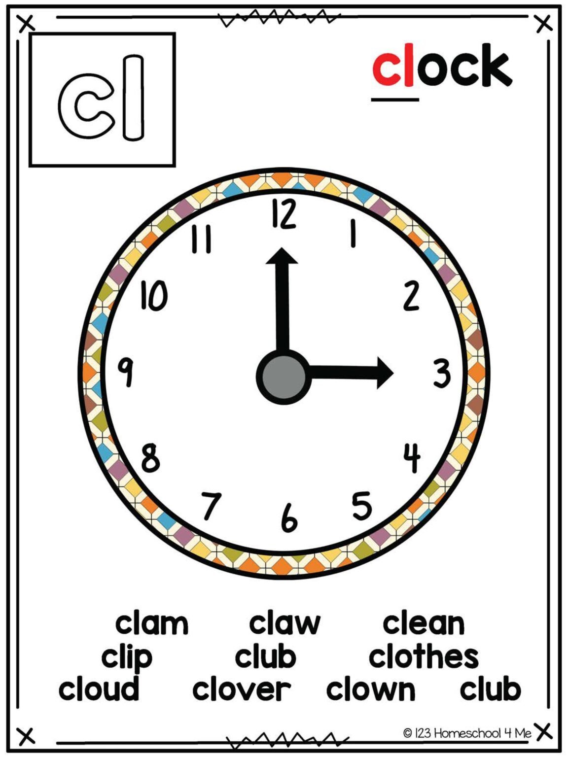 Phonics Beginning Consonant Blends Charts (Initial Blending Words with ...