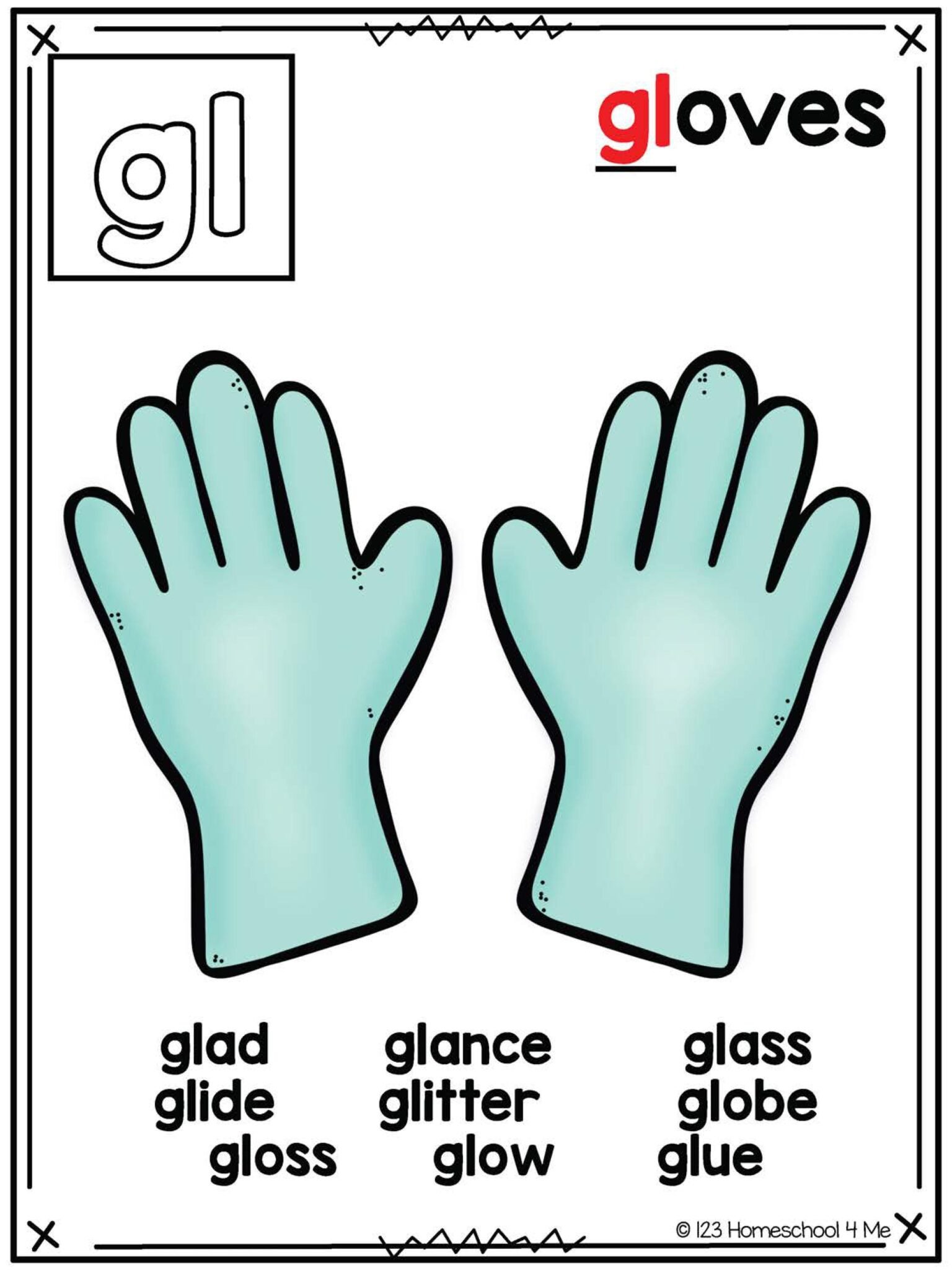 Phonics Beginning Consonant Blends Charts (Initial Blending Words with ...