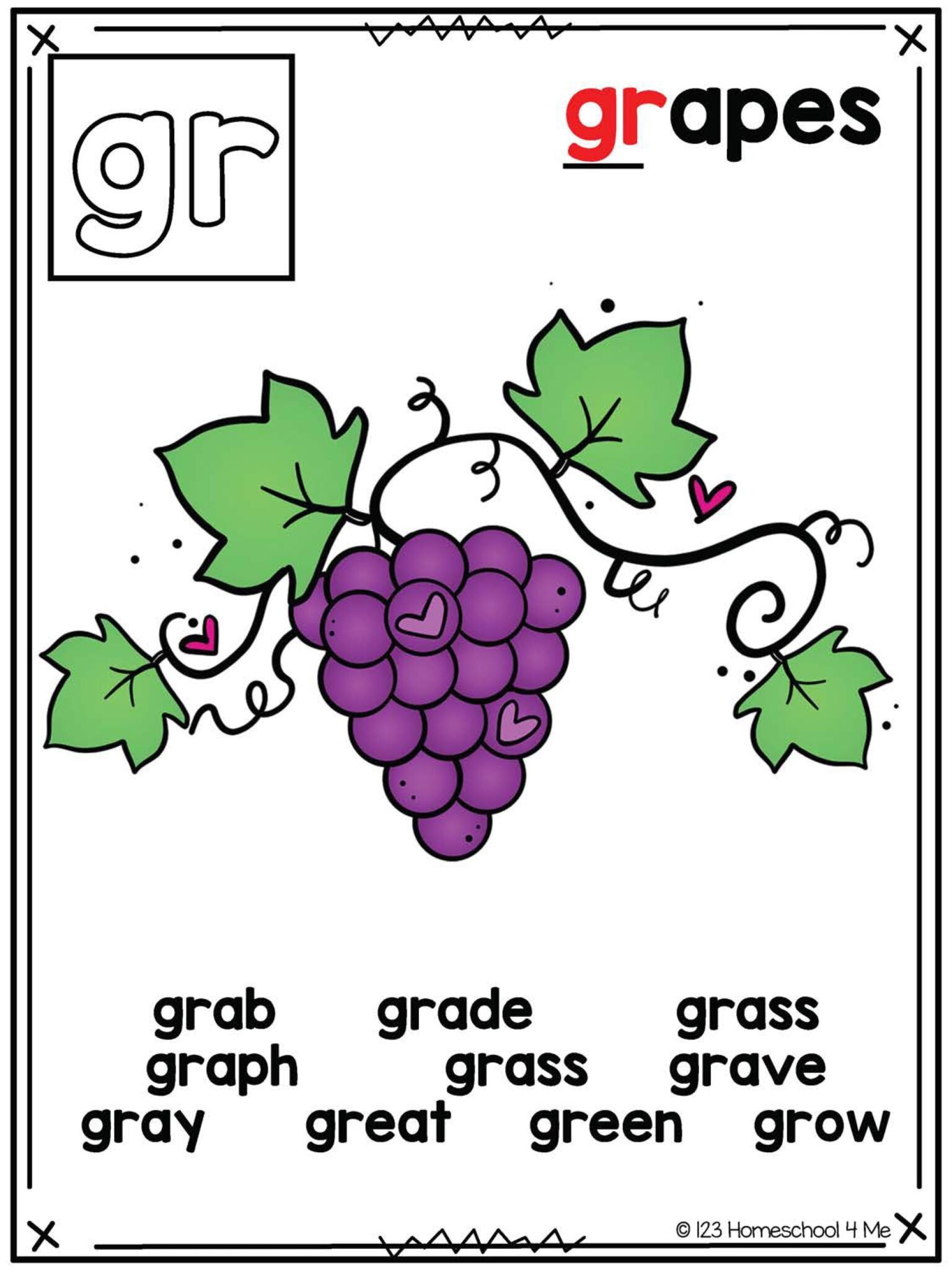 Phonics Beginning Consonant Blends Charts (Initial Blending Words with ...