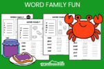 FREE Word Family Activities