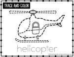 Fun and Engaging Transportation Tracing Coloring Pages
