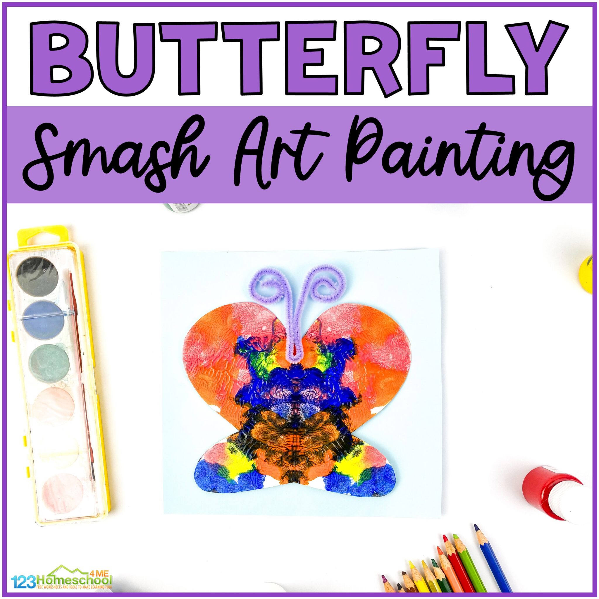 Smash Art: One of the Best Symmetry Activities for Kids