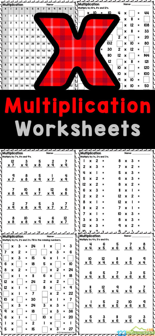 Multiplication Worksheets - FREE Printables for 3rd and 4th Grade