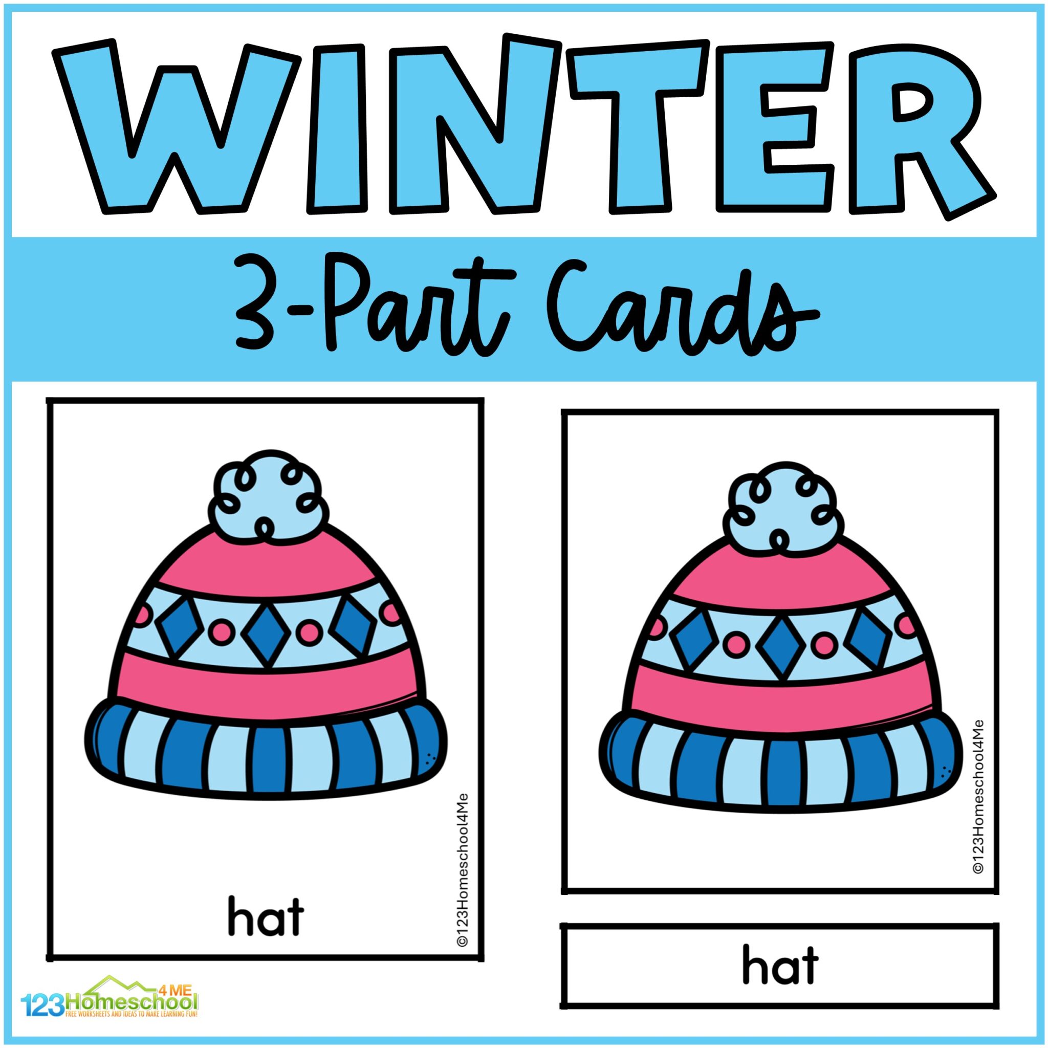 ⛄ Kindergarten Vocabulary Words: Using Flashcards to Learn Winter Words