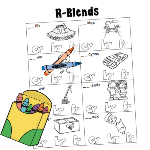 R Blends Worksheets - Free CR, BR, FR Practice
