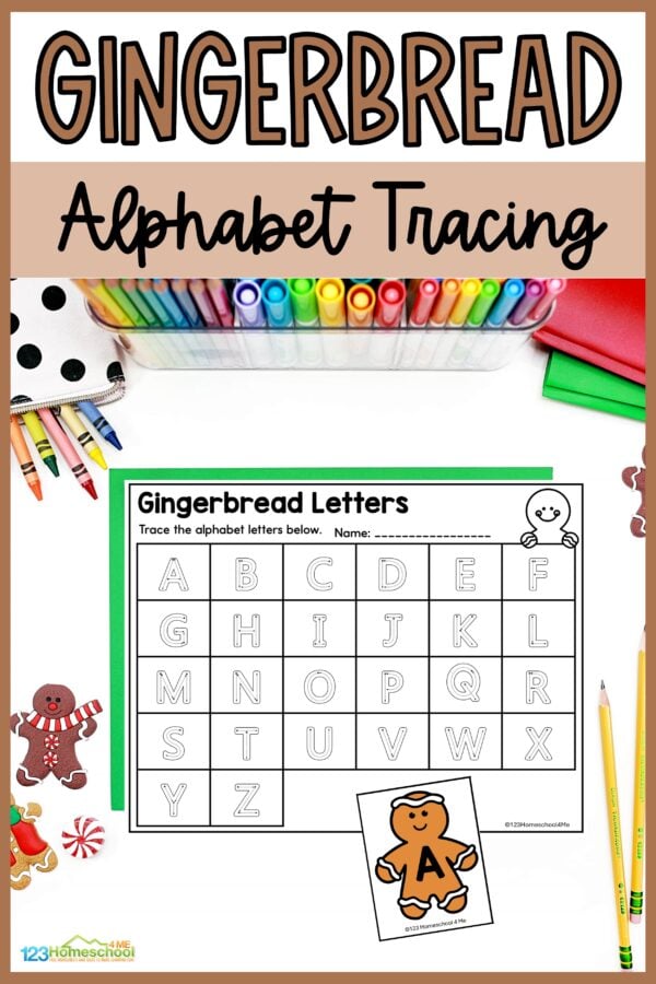 Gingerbread Letter Recognition Activities for Preschoolers