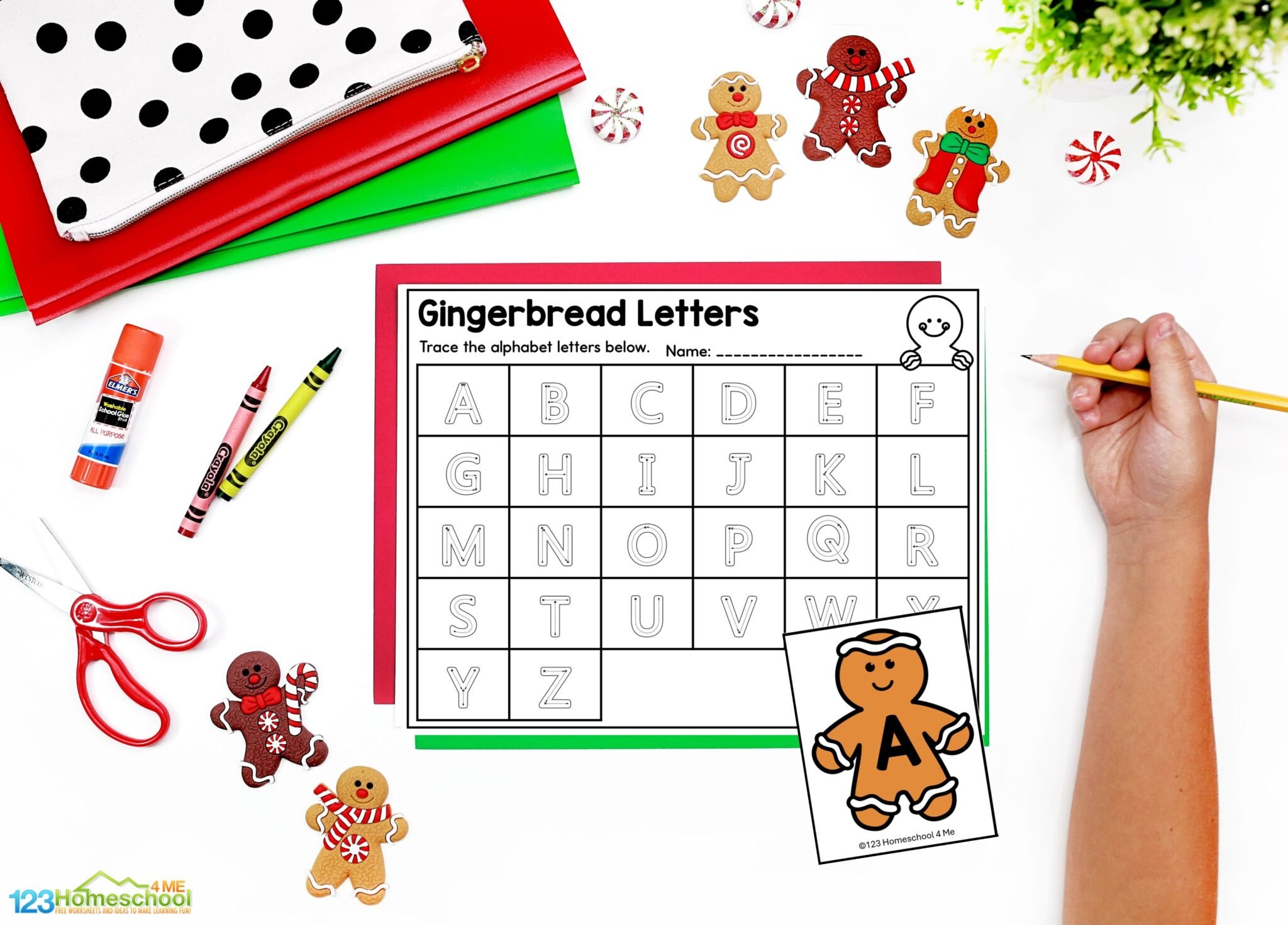 Gingerbread Letter Recognition Activities for Preschoolers