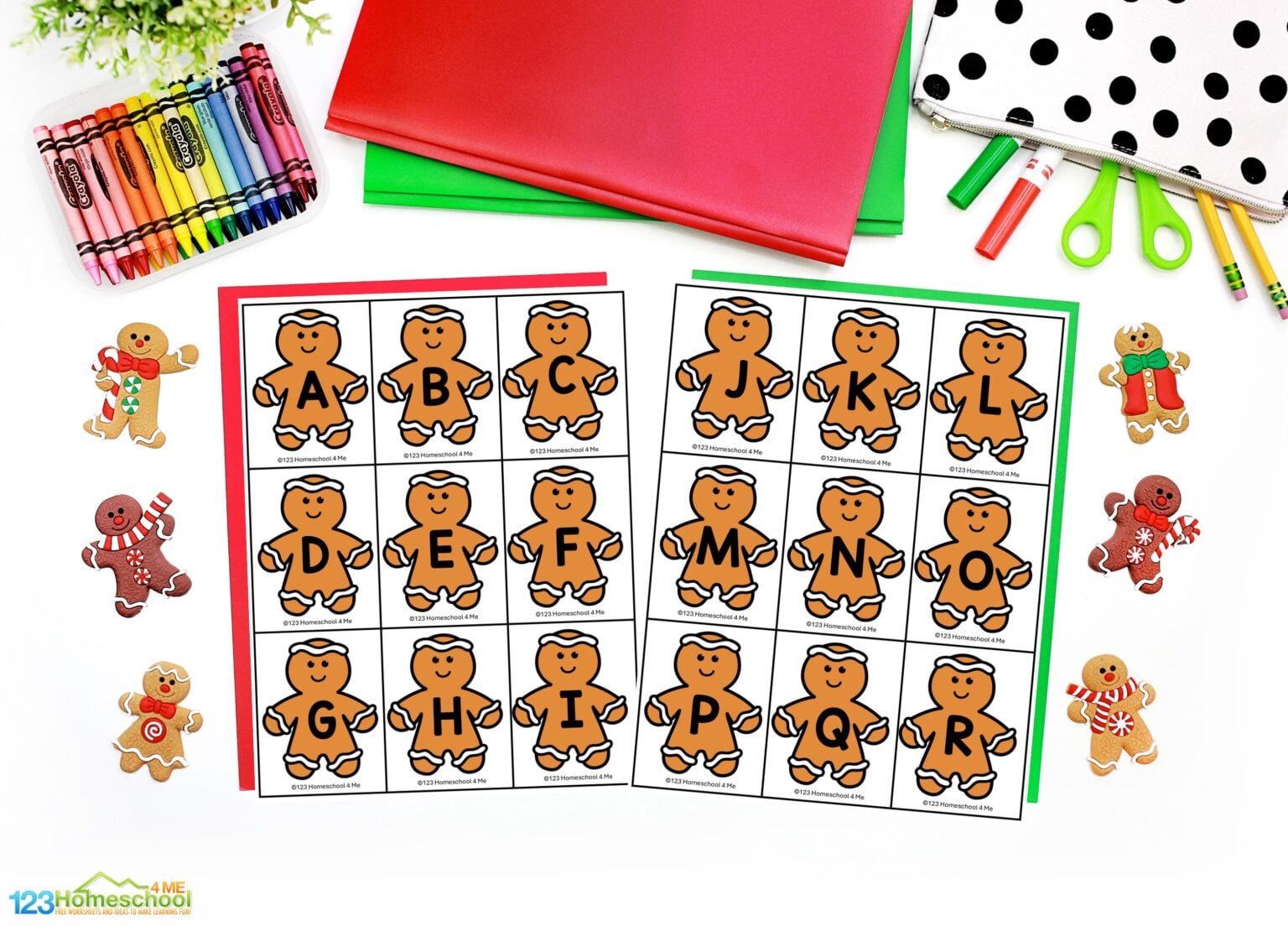 Gingerbread Letter Recognition Activities for Preschoolers