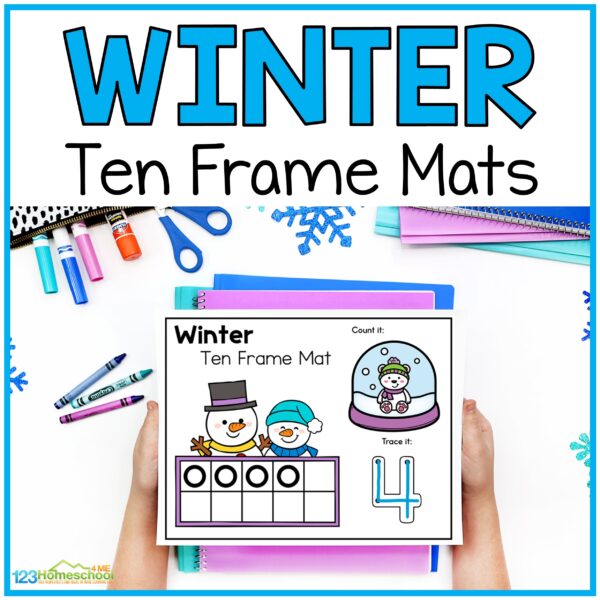 Ten Frame Games for Kindergarten: Winter Counting to 10