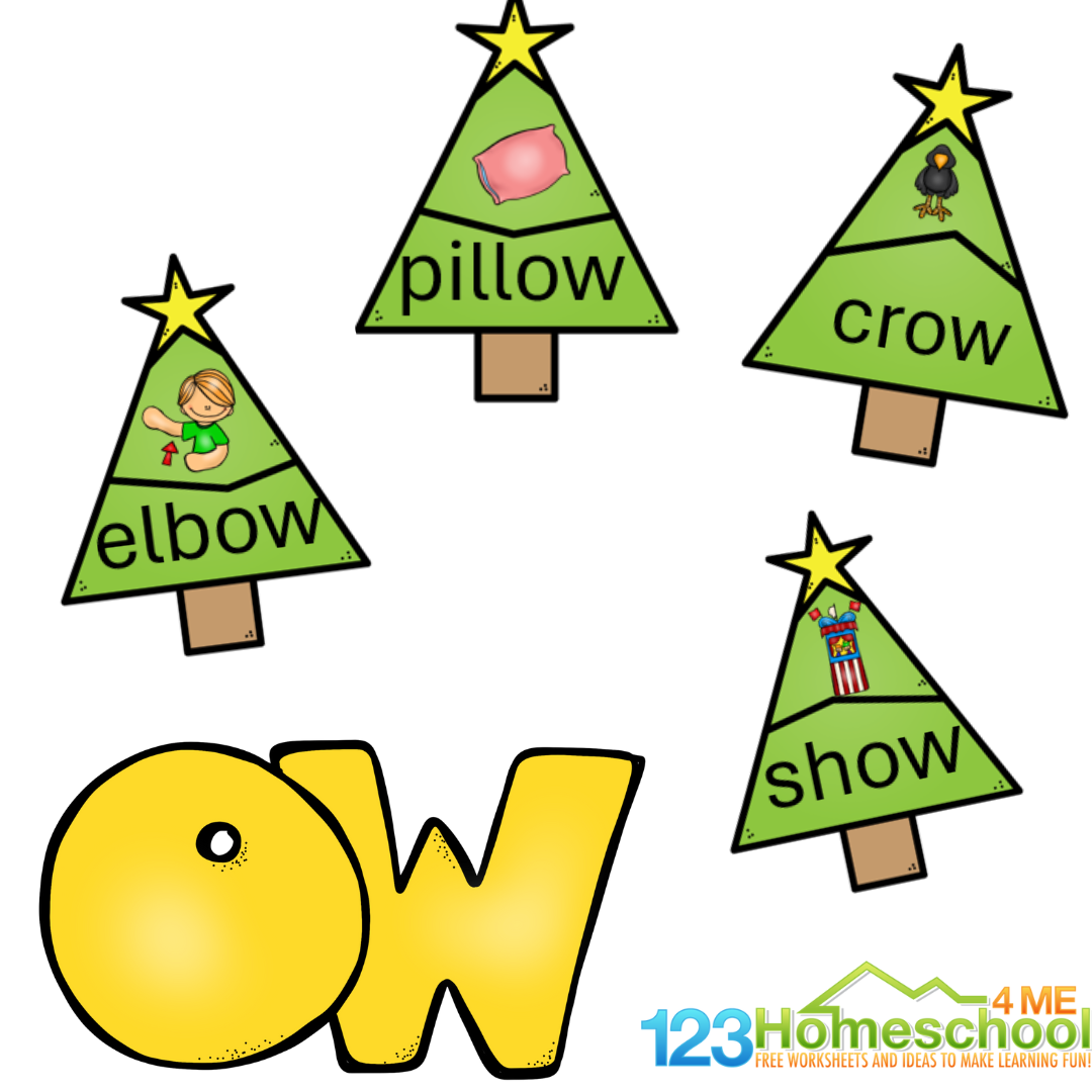 Long o Sound - Christmas Vowel Team Activity for Kindergarten