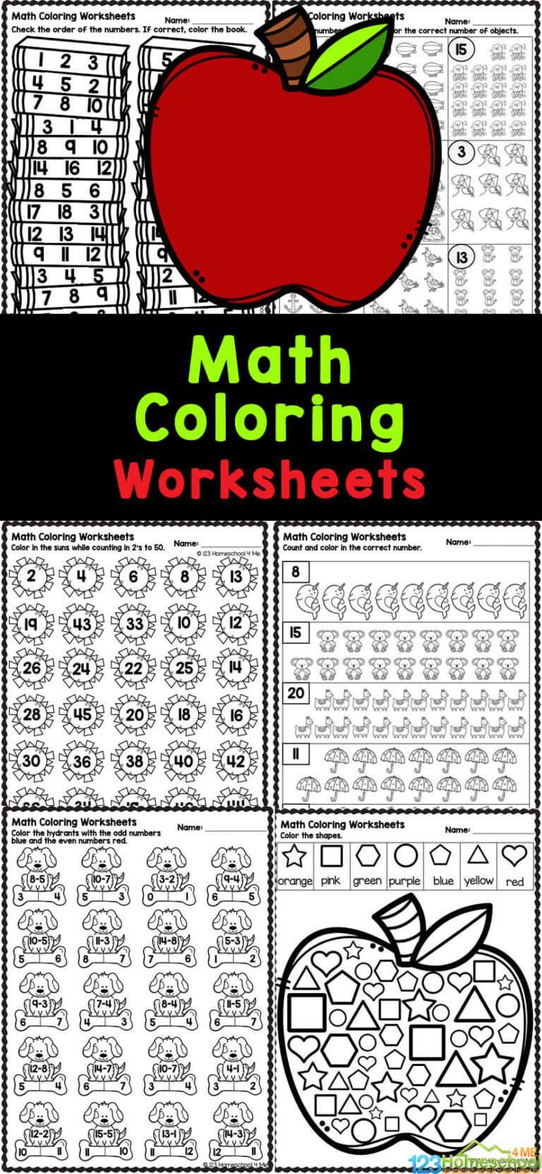 Free Printable Greater than, Less than Worksheets