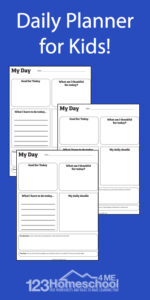 Free Printable Weekly Planner for Kids