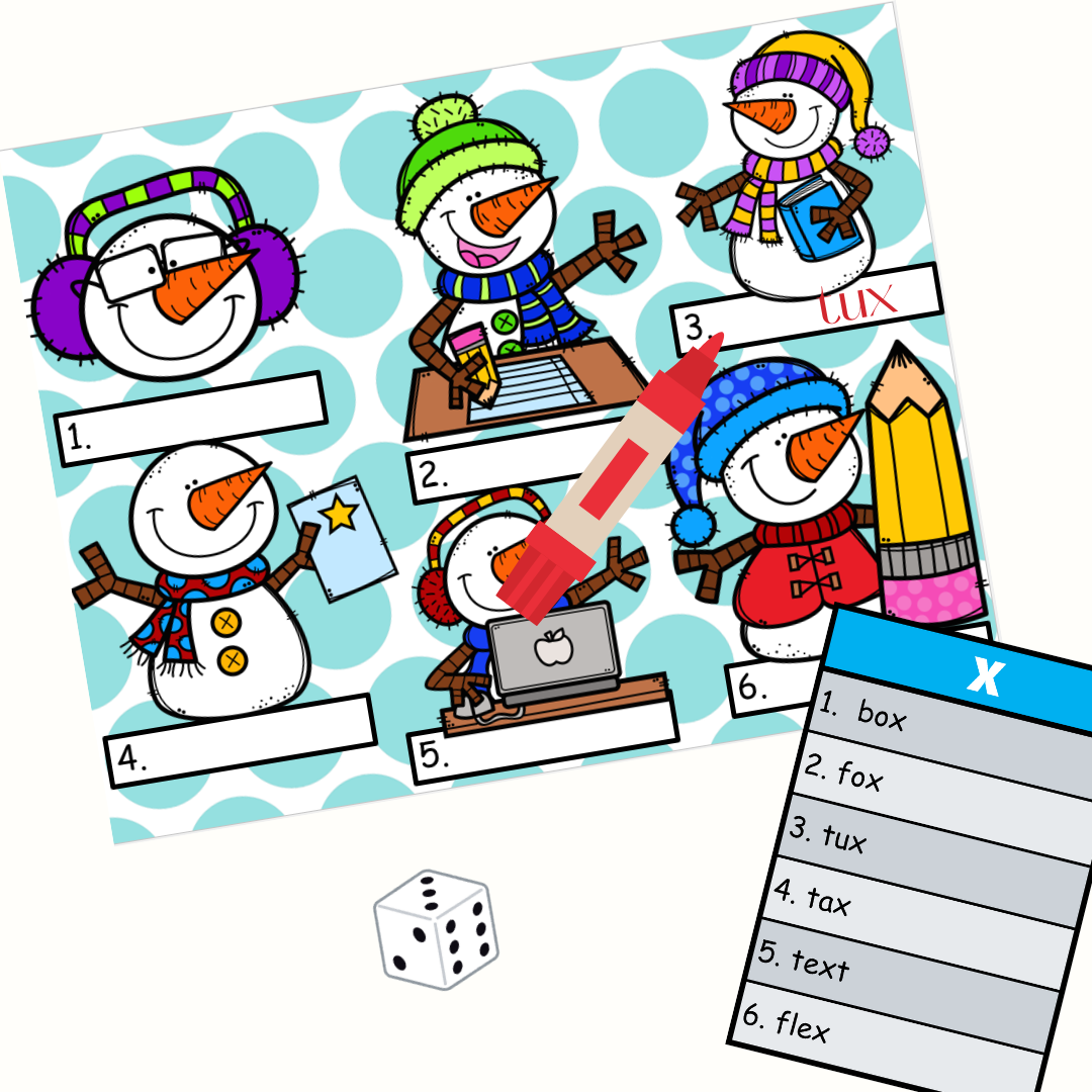 Bump Spelling with x Game - X Words for Kids