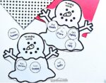 Snowman Plural Nouns Activity: s and es Words