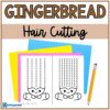Gingerbread Man Cutting Practice Activity with Worksheets for Preschoolers