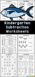 Free Kindergarten Addition and Subtraction Worksheets