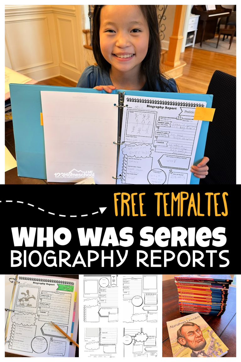 Who Was Is Book Series Biography Report Template pdf