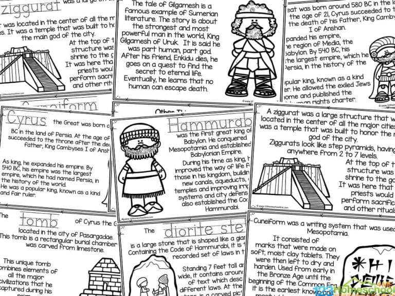 Ancient Mesopotamia for Kids - Free Printable Reader to Read, Color ...