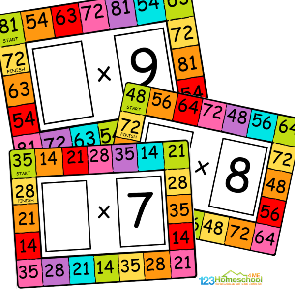 FREE Multiplication Games & Worksheets