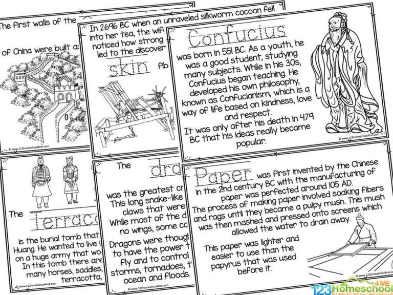 Learn About Ancient China for Kids - Read, Color, Learn Mini Books ...