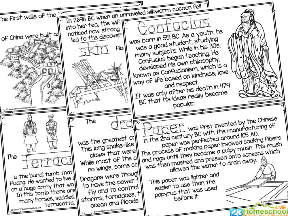 Learn About Ancient China for Kids - Read, Color, Learn Mini Books ...