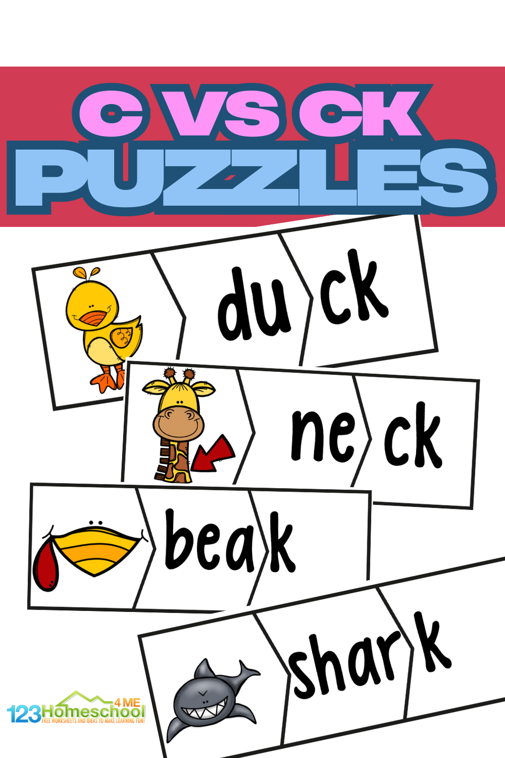 Spelling CK or K Practice with a Fun Phonics Game