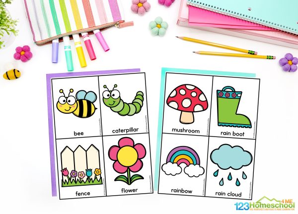 Free Printable Spring Vocabulary Flashcards and Creative Ways to Use Them